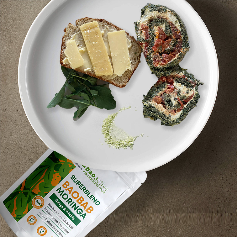 Baobab Moringa Spinach Roulade | BaoActive African Superfood